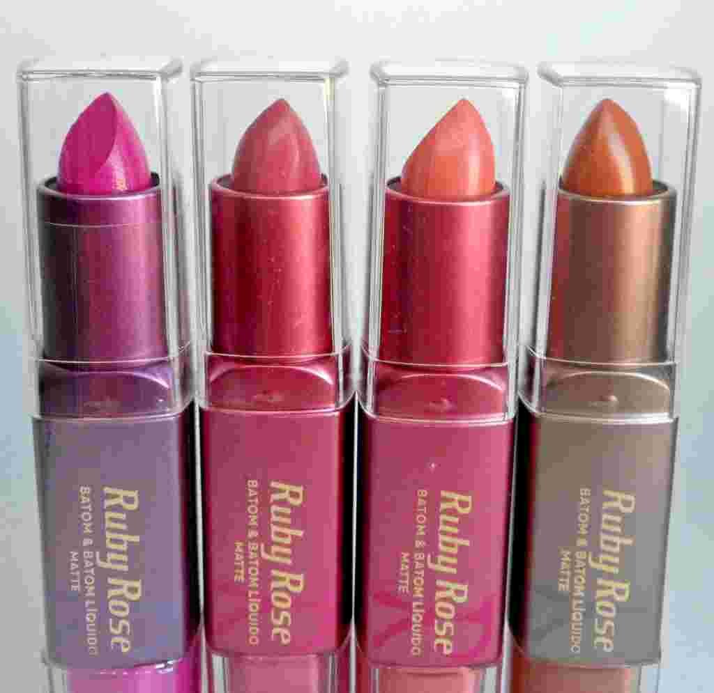 Testei Batom Duo Matte Ruby Rose - lançamento babadeiro com 36 cores!