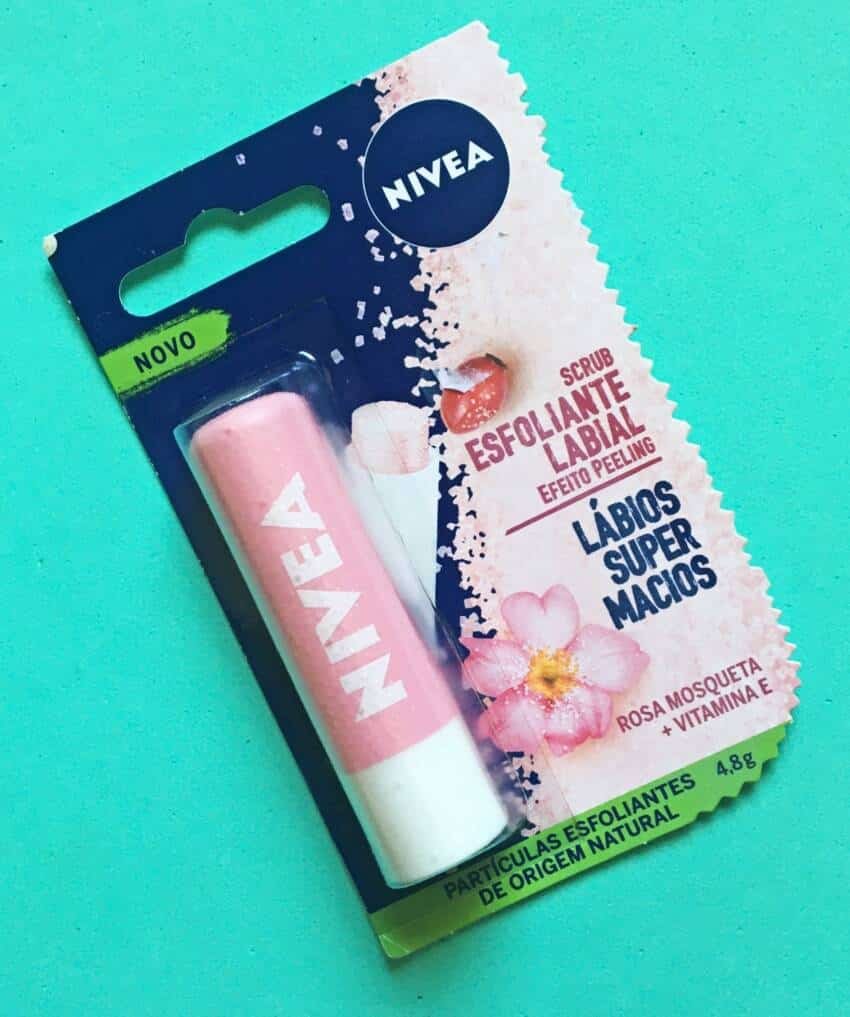 Esfoliante Labial Nivea Scrub Rosa Mosqueta: lábios lisinhos