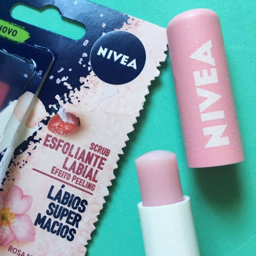 Esfoliante Labial Nivea Scrub Rosa Mosqueta: lábios lisinhos
